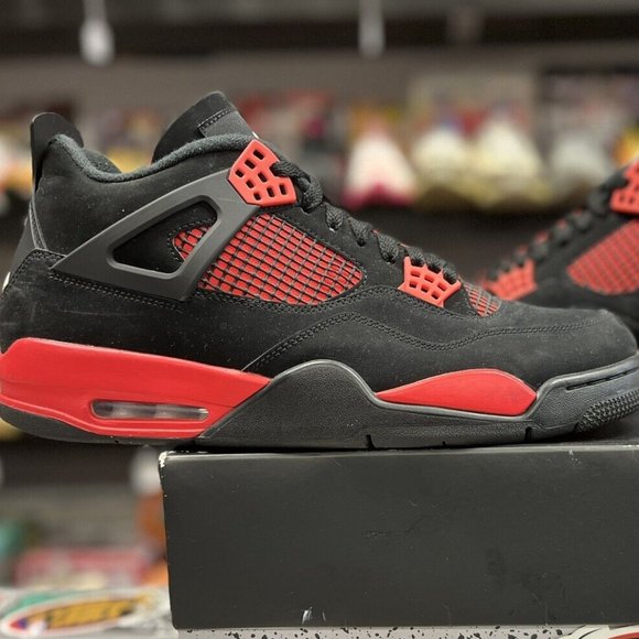 Jordan | Shoes | Air Jordan 4 Red Thunder 222 Size 2 Used Rare Retro ...